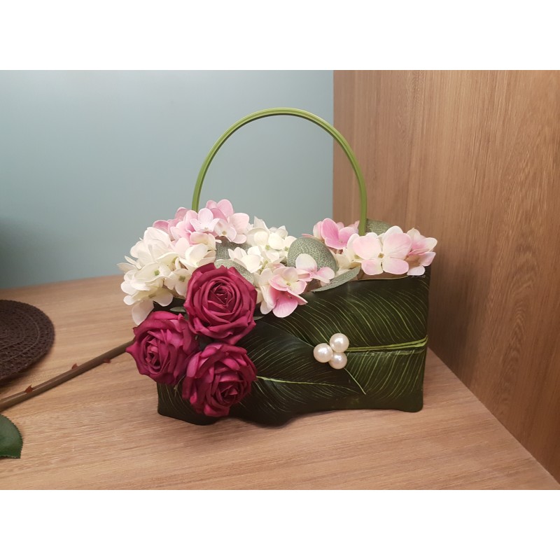 Artificial flower handbag (Big)